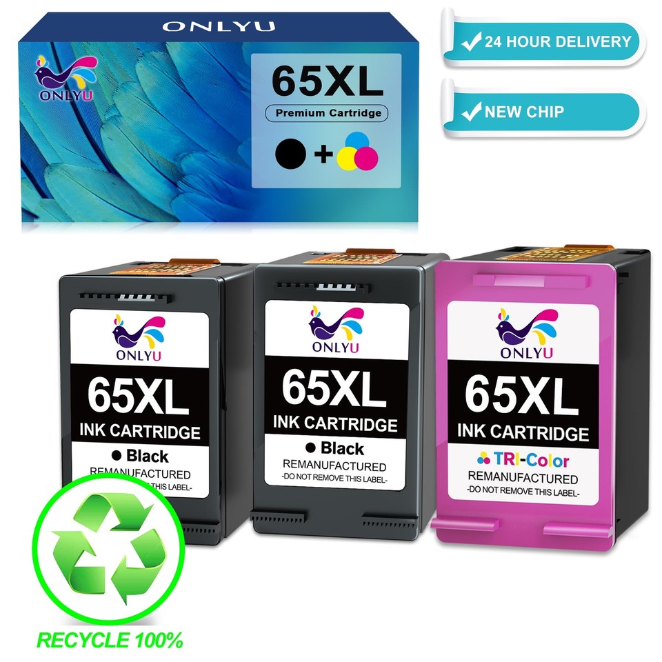 Printer Ink for HP 65 65XL DeskJet 2600 2622 2652 ENVY 5010 5012 5014 ...