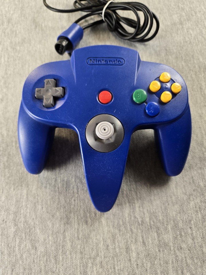 Nintendo 64 Controller Blue Official N64 Wired Joystick Gamepad Japan ...