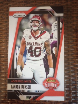 LANDON JACKSON 2025 SENIOR BOWL ROOKIE BUFFALO BILLS ARKANSAS | eBay