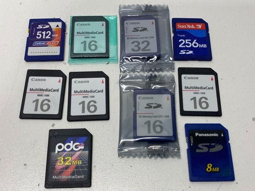 Assorted SD Memory Card Lot of 10 | eBay