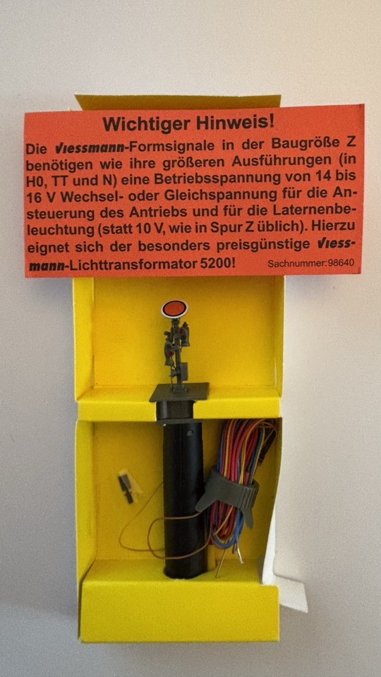 Viessmann 4806 Spur Z 1:220 "VORSIGNAL", Scheibe beweglich | eBay.de
