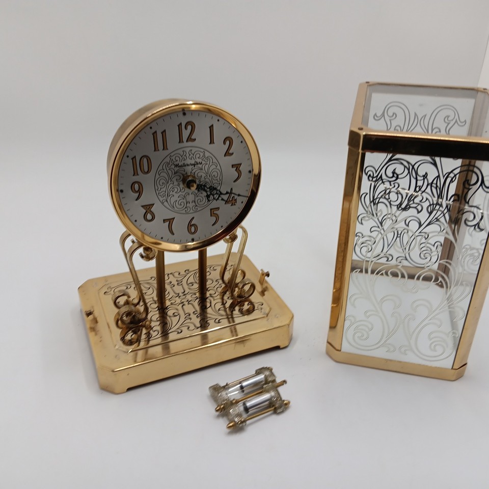 Rare Vintage Mastercrafters Atmos Model #533 Brass and Glass MCM Clock ...