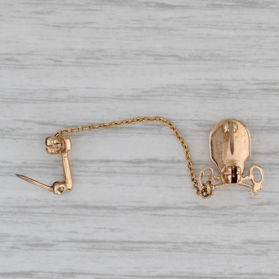 Kappa Kappa Kappa Skull Badge 10k Gold Pearls Tri Kappa Pin | eBay