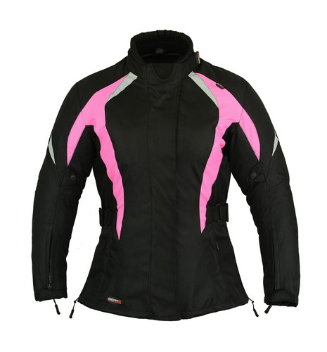 Shocking Pink Ladies Motorbike Womens Jacket Waterproof M | eBay UK