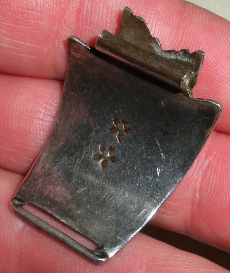 VINTAGE ZUNI DAN SIMPLICIO SNAKE TURQUOISE STERLING SILVER WATCH TAB ...