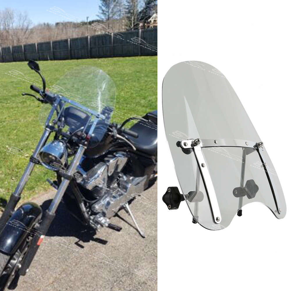 2010-2024 Honda Fury VT1300CX 7/8" 1" Handlebar Smoke Windshield ...