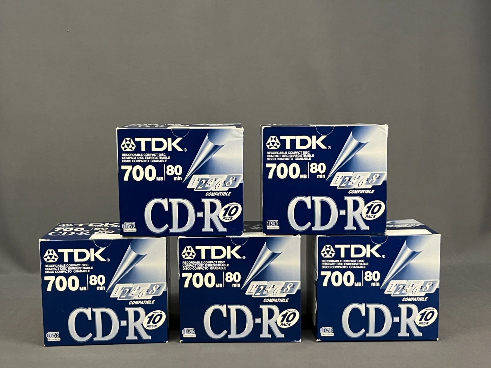 50 Pc. TDK 700MB 80 Min Single CD-R (5 Boxes of 10 per box) CD-R80 | eBay