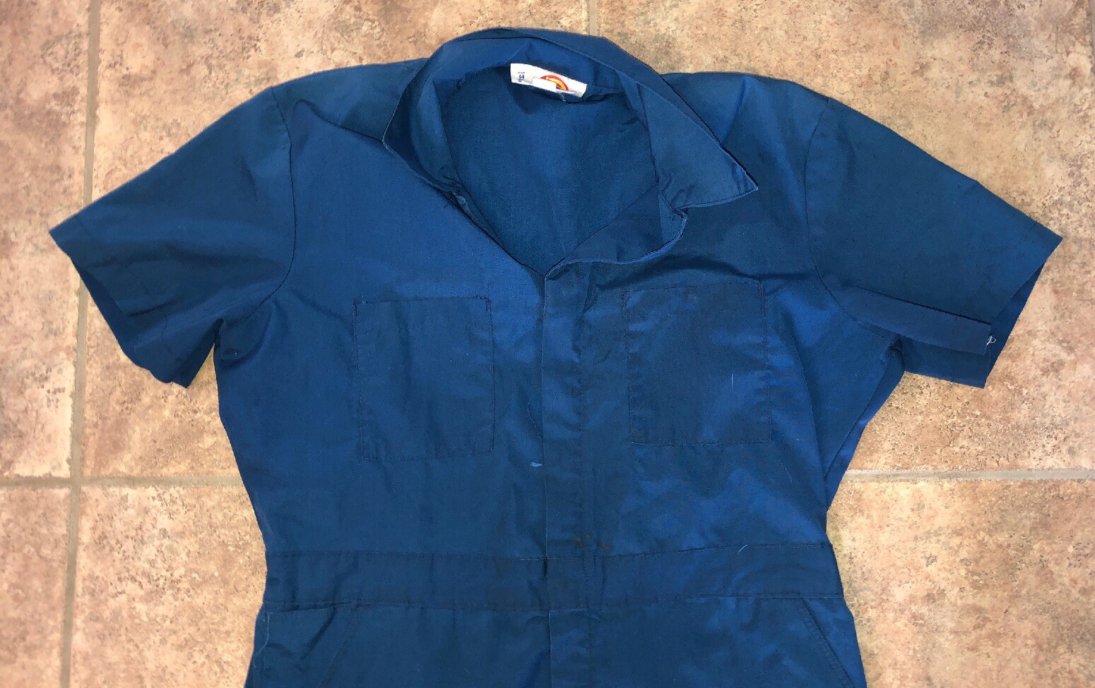 Vtg Dickies Mens Blue Work Uniform Suit Short Sleeve … - Gem