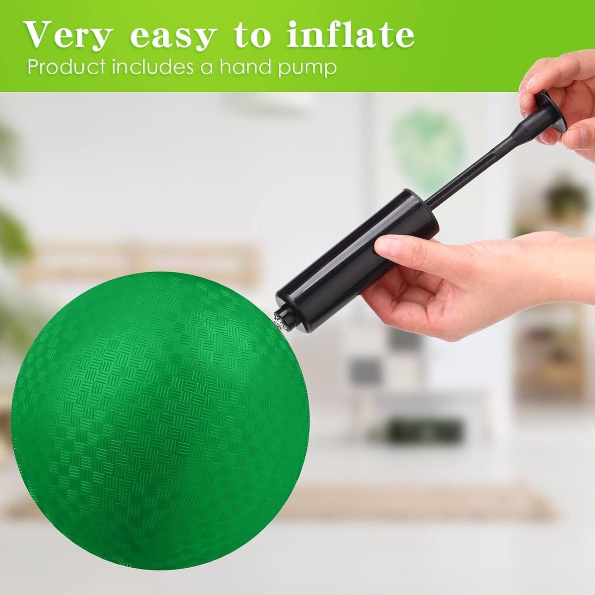 Dodgeball With Hand Pump 24 Pack Of 5 Inch Dodgeballs - Inflatable ...