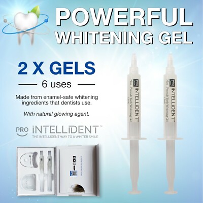 Teeth Whitening Kit with LED Light - Pro Intellident Advanced Gel ...