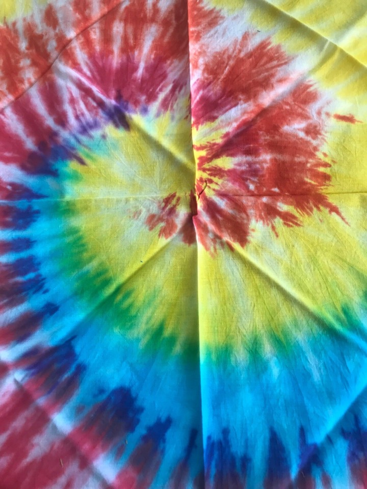 Tie Dyed Multicolor BANDANA SCARF BANDANAS HANKEY | eBay