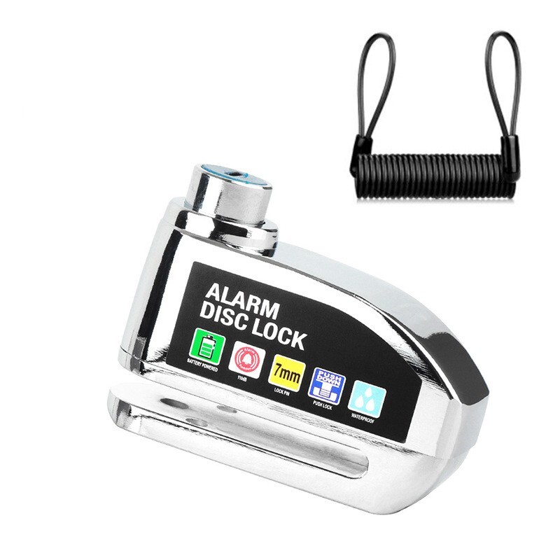 Disc Brake Lock Motorcycle Alarm Sound Anti-Theft Bike Motorcycle Wheel ...