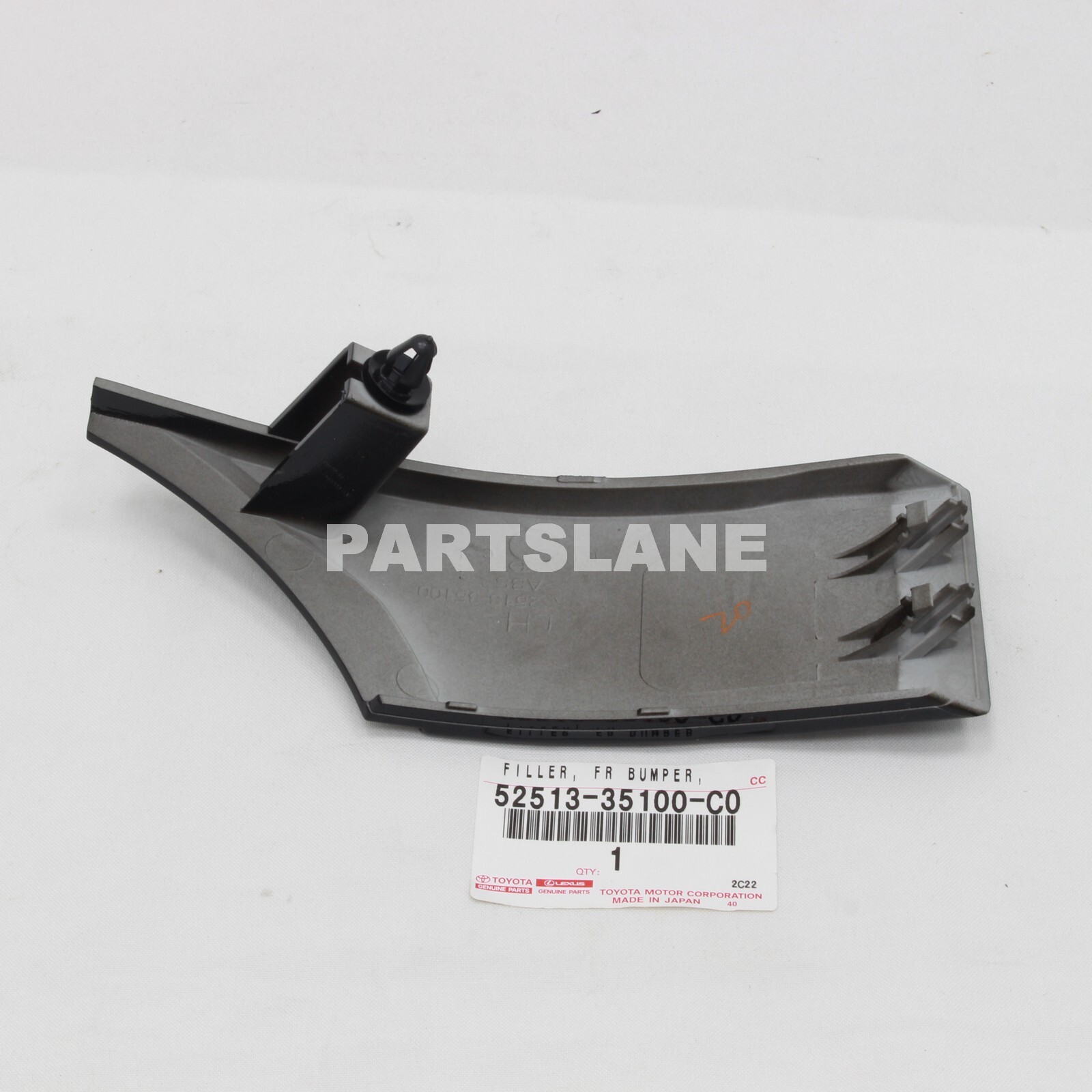 Toyota FJ Cruiser 07-14 OEM Genuine BLACK Front Bumper Filler LH 52513 ...
