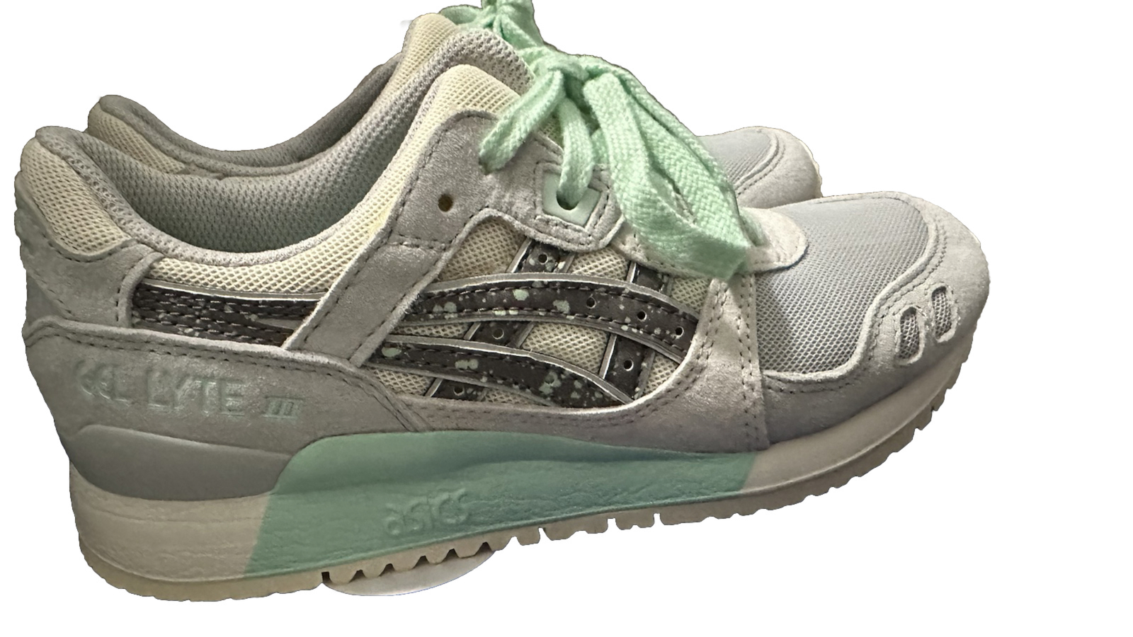 MINT ASICS Gel Lyte III Glacier Grey Mint Size 5.5 Wms Rare | eBay