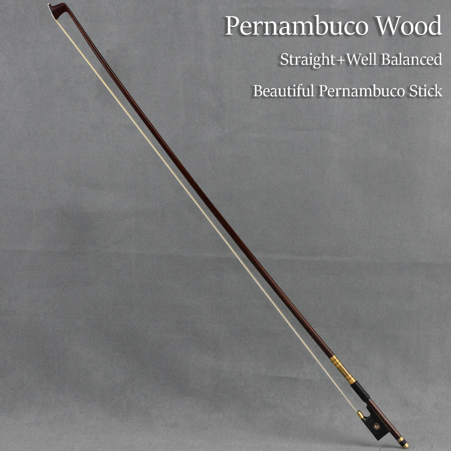 Concert Level Pernambuco Violin Bow 4/4 Size Straight 810V **Ship from ...