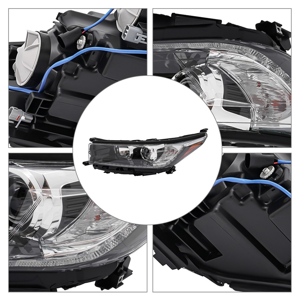 For Toyota Highlander 2017 2018 2019 Halogen w/LED DRL Headlight (Left ...