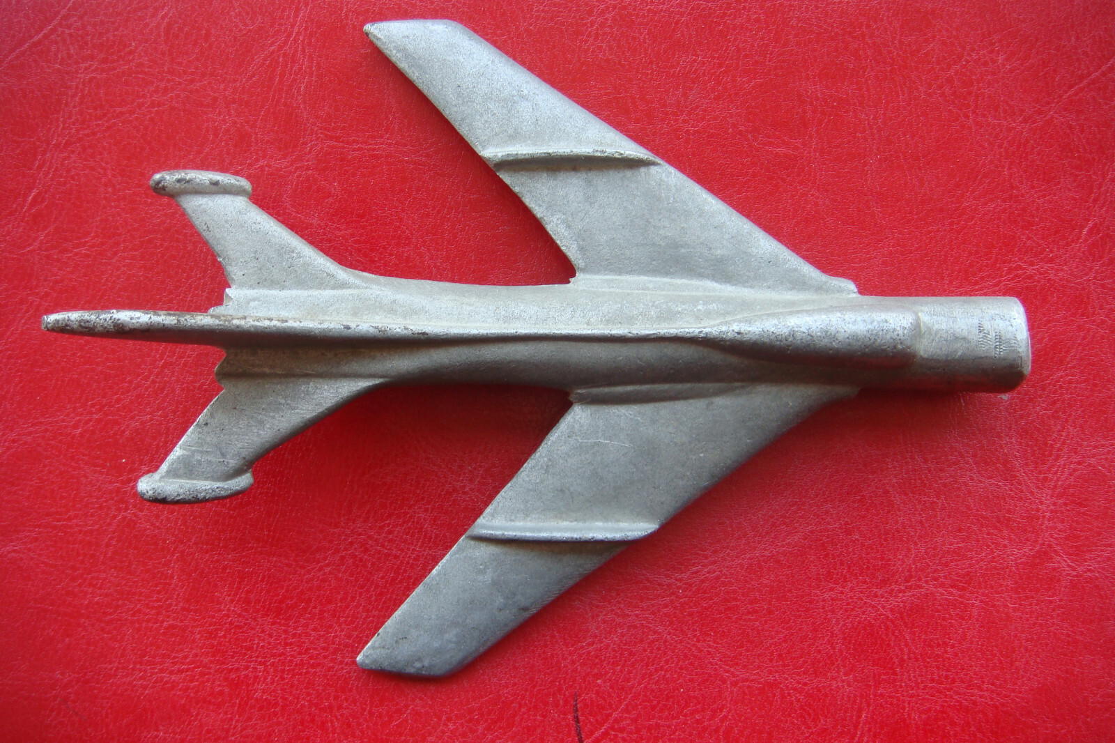 RARE RPR ROMANIA Aluminium Airplane Plane Model Art Deco Metal MIG15 ...