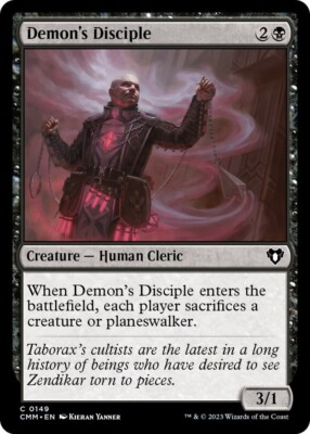 Demon's Disciple 0149 - Regular - NM - Commander Masters MTG | eBay