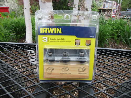 Free Ship, IRWIN 3-Piece Carbide-Tipped Router Bit Set | eBay