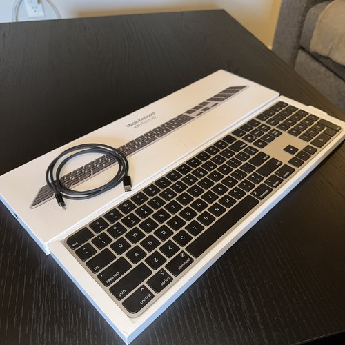 Apple Magic Keyboard with Touch ID and Number Pad - Black (A2520). | eBay