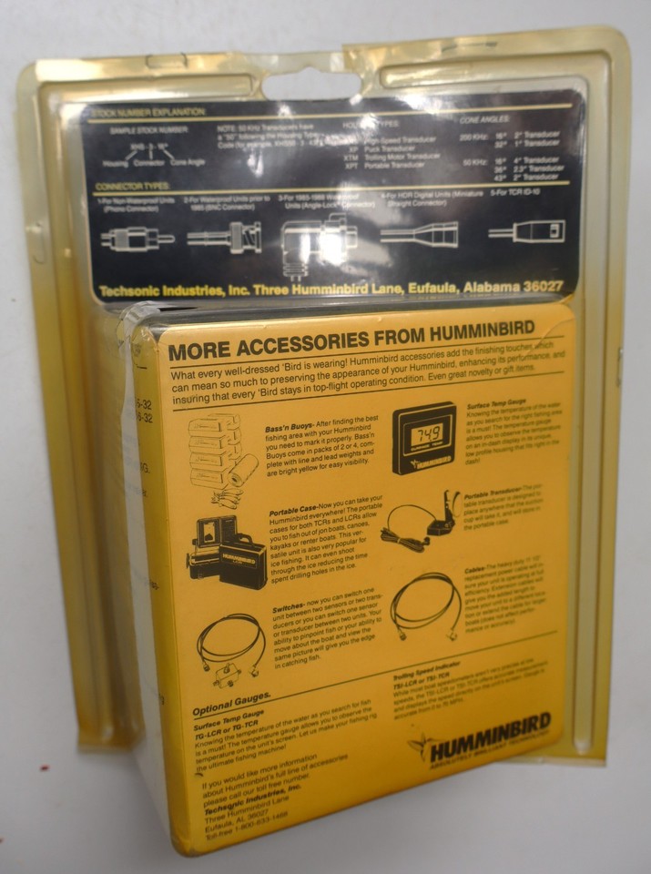 New in Package Humminbird 16* Portable Transducer - XPT-6-16 | eBay