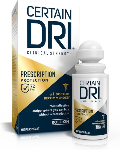 Certain Dri Clinical Strength Roll-On Anti-Perspirant 1.2 oz Sweat ...