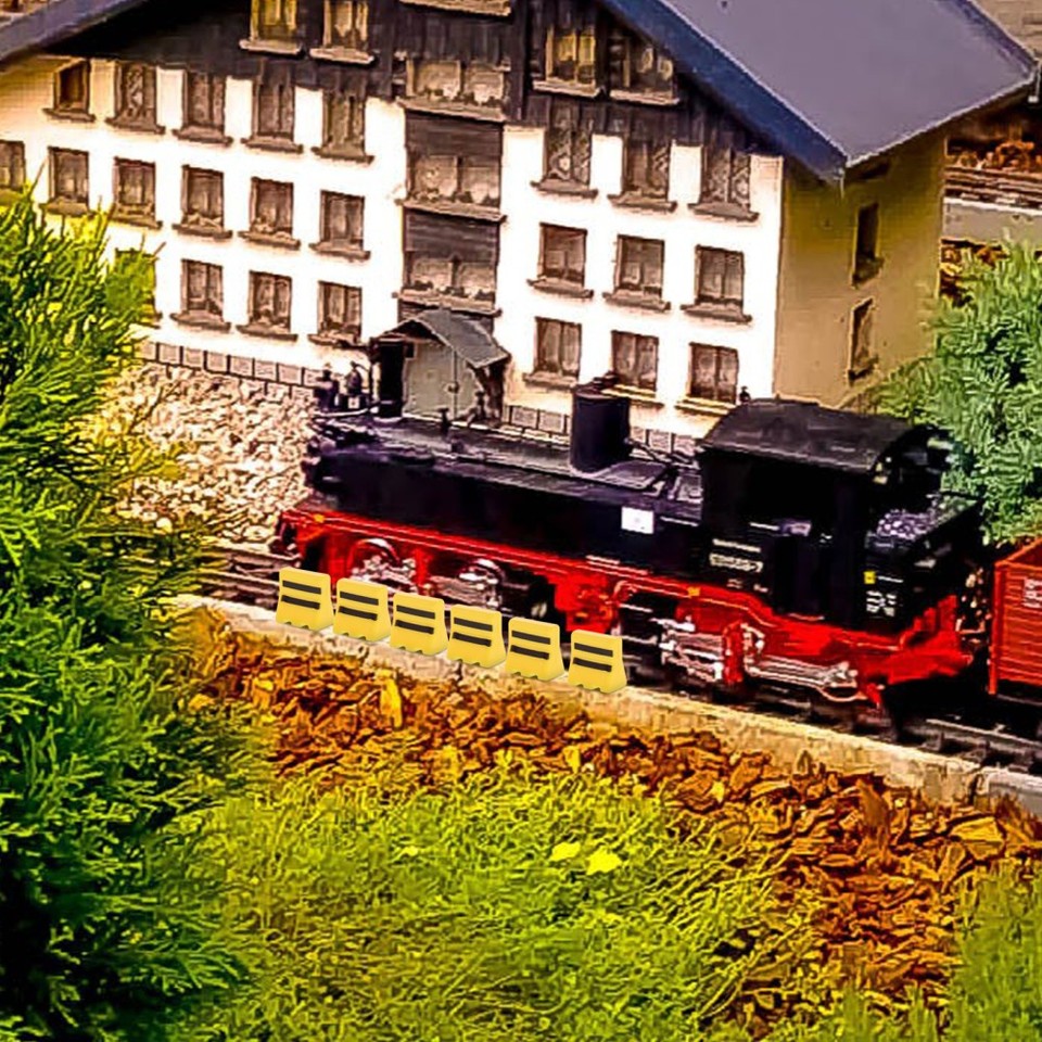 12 Pcs Mini Traffic Barriers Toy Bench Construction Cone Decor Road ...