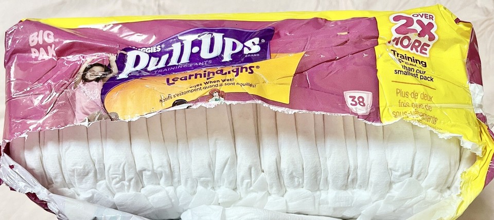 Vintage 6ct Huggies 4-5T Doc Ariel Pull-Ups Training Pants Diaper 2014 ...
