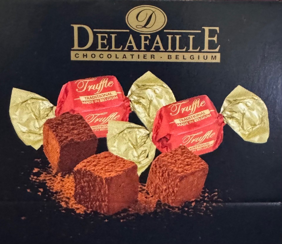 Delafaille Belgian Chocolate Truffles Mini Champagne Bottles, 4-Pack ...