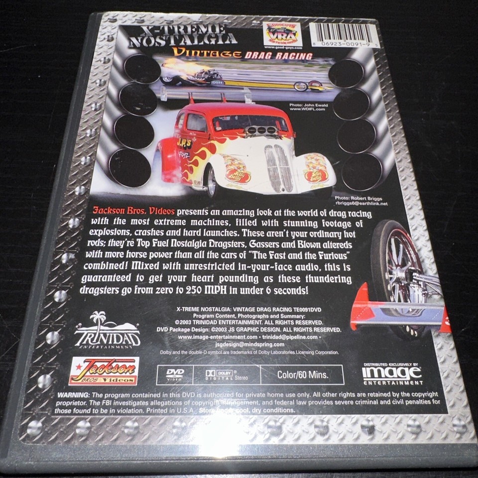 X-treme Nostalgia: Vintage Drag Racing DVD, Car, Jackson Bros, Goodguys ...