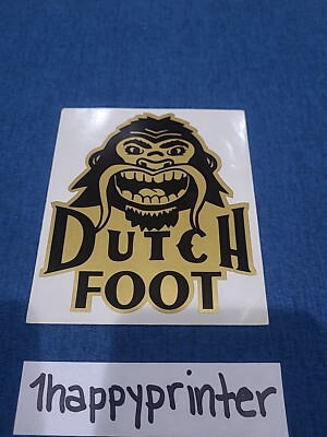 DUTCH BROS GOLD and BLACK DUTCH FOOT sticker PLEASE SEE NOTE | eBay