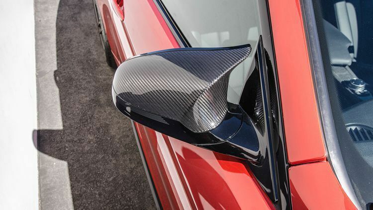 Real Carbon Fiber Side Mirror Cover Cap Stick Fit for BMW M3 M4 F80 F82 ...