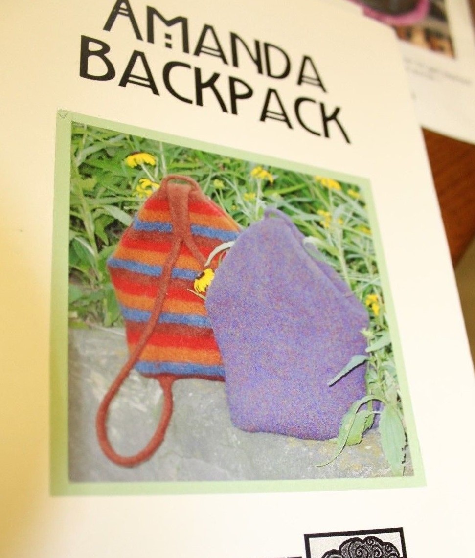Amanda Backpack Black Sheep Bags Felted Purse | eBay