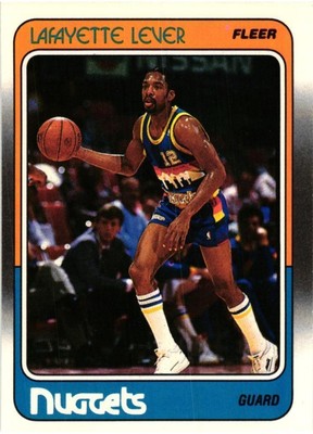 LAFAYETTE LEVER 1988-89 Fleer Basketball #35 FREE SHIPPING B14R3S22P13 ...