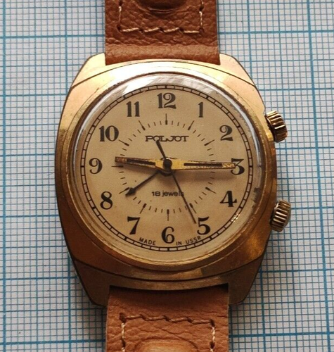 POLJOT Signal ALARM VIBRATES SIGNAL watch ussr Gold Plated | eBay