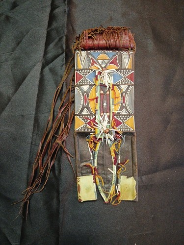 Antique African Tuareg Leather Embroidery Work Bag With Tassels Purse ...