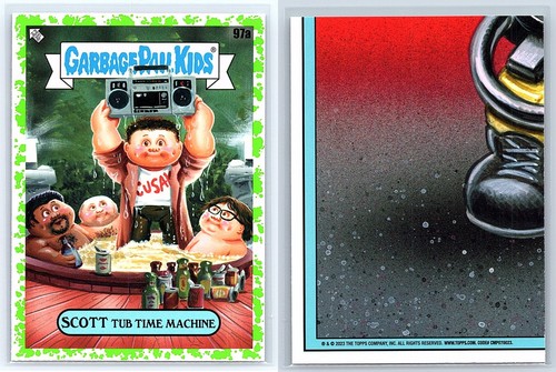 Hot Tub Time Machine Cusack Garbage Pail Kids Spoof GREEN SP Card Scott ...