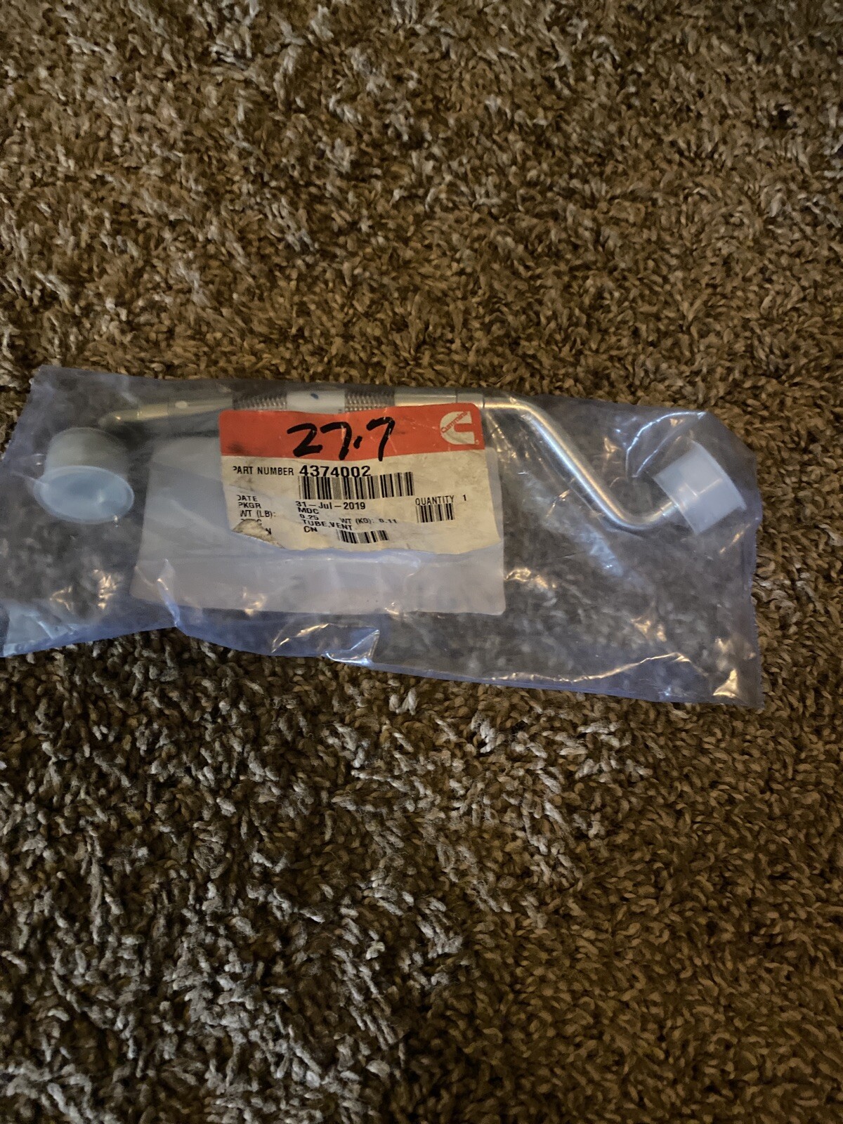 Cummins TUBE,VENT (REQ 2-4386678) 4374002 | eBay