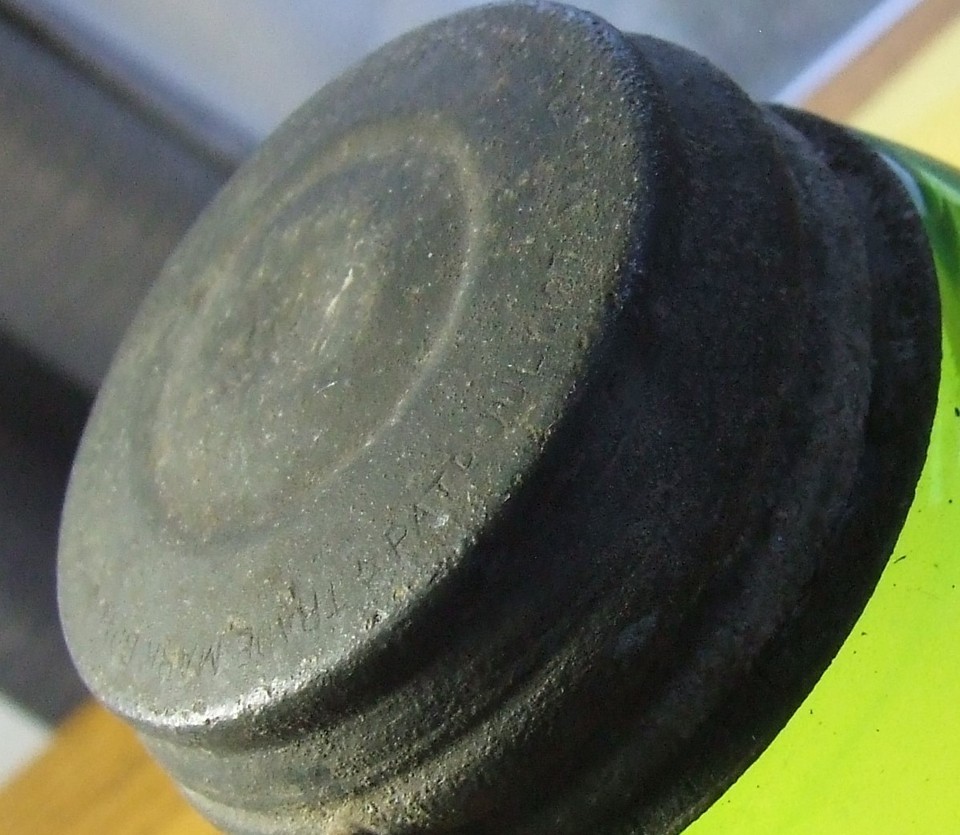 Half - pint Midget fruit jar w/ zinc lid. -- odd color | eBay