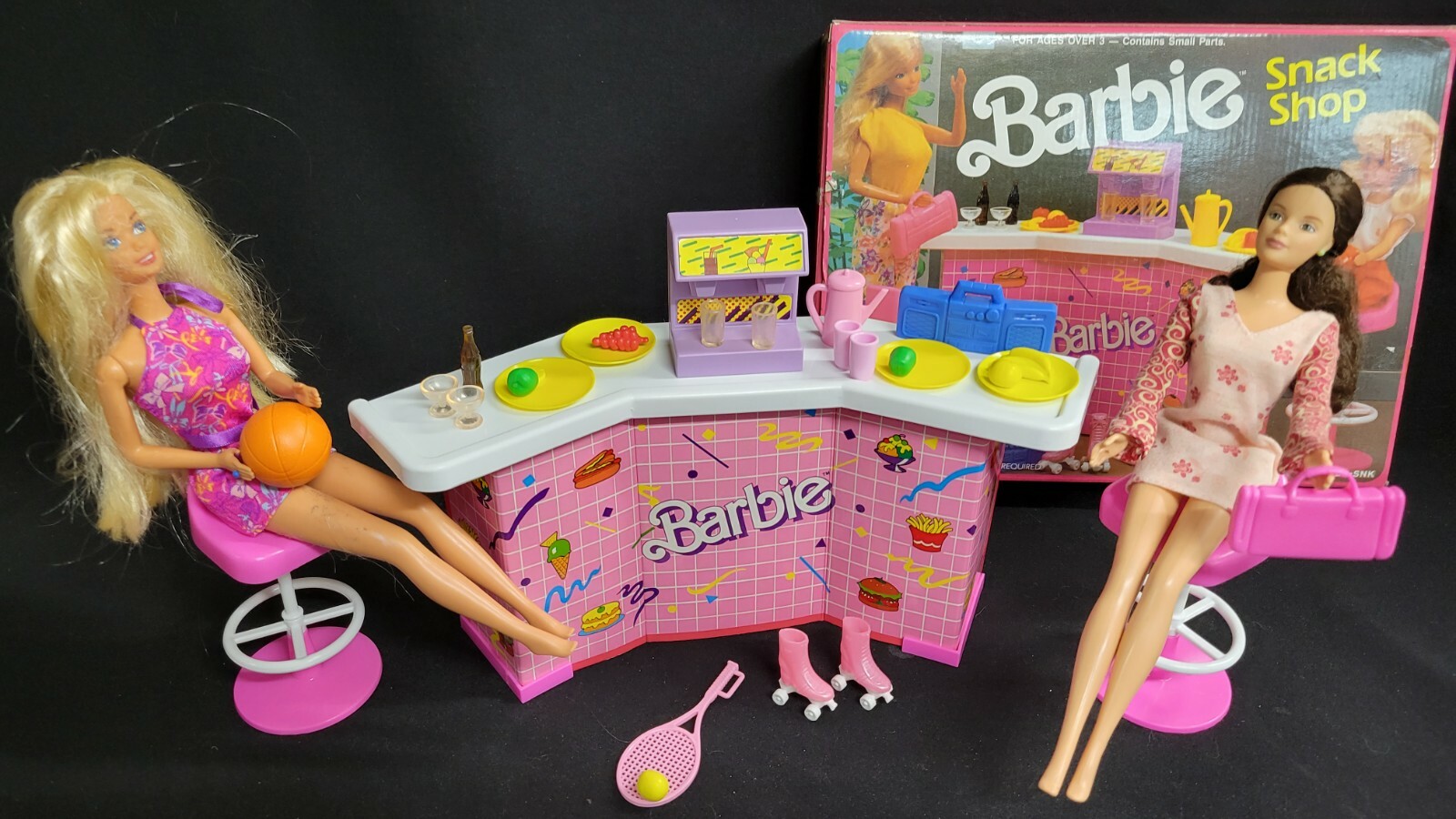 Barbie Snack Shop Playset Dolls Clothes Food Accessories 33 pcs | eBay