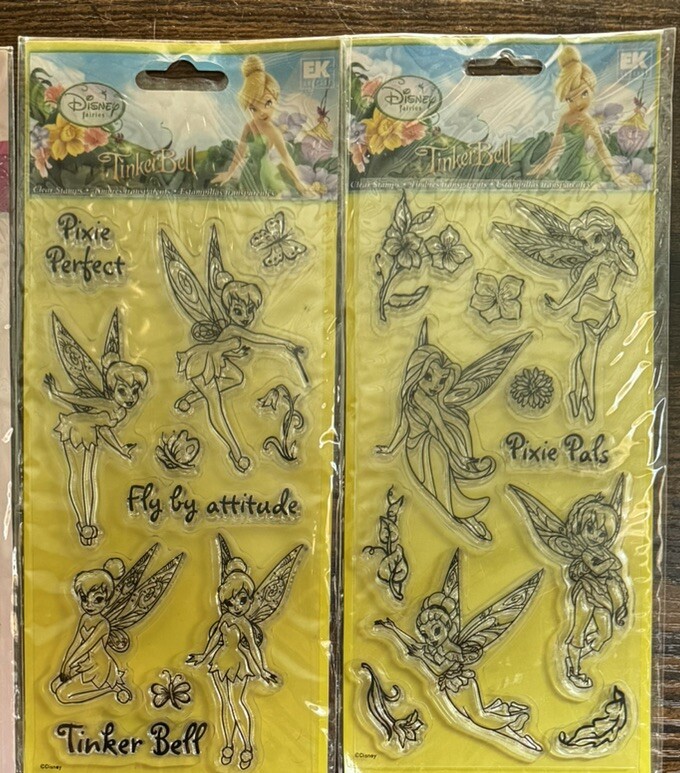 lot of 2 Tinkerbell Stamps Disney Tinker Bell EK Success Stamps New ...