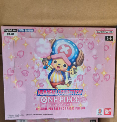 One Piece EB01 Extra Booster Memorial Collection Sealed Booster Box 24 ...