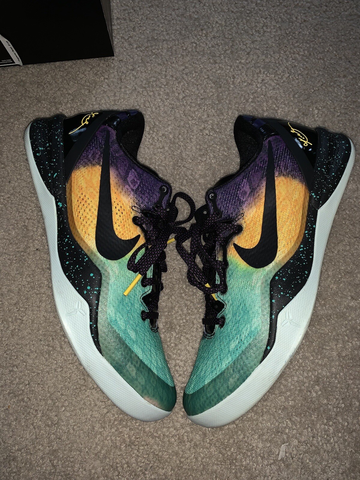 Nike Kobe 8 System Easter 555035-302 Men's Sz 9.5 Worn 1x VIII | eBay