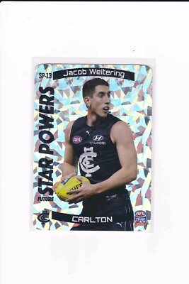 2021 Teamcoach, Jacob Weitering Silver Card #SP-13. Carlton Blues ...
