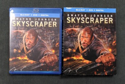Skyscraper (Blu-ray, 2018) BRAND NEW! DWAYNE JOHNSON slipcover ...