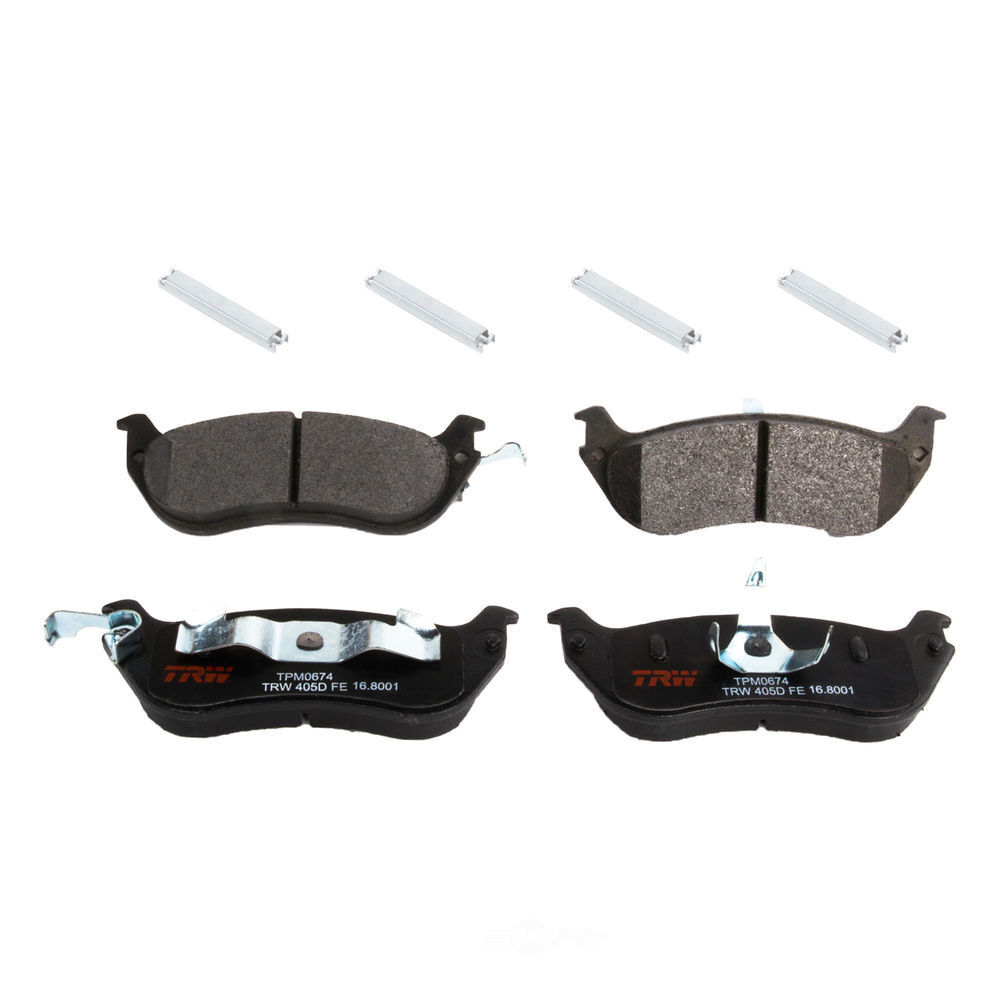 Disc Brake Pad Set-Premium Disc Brake Pad TRW TPM0674 for sale online ...