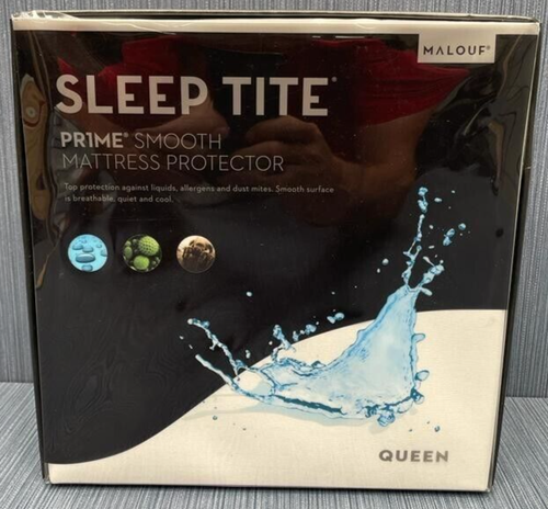 Malouf Sleep Tite Prime smooth Mattress Protector Queen size SL0PQQMP ...