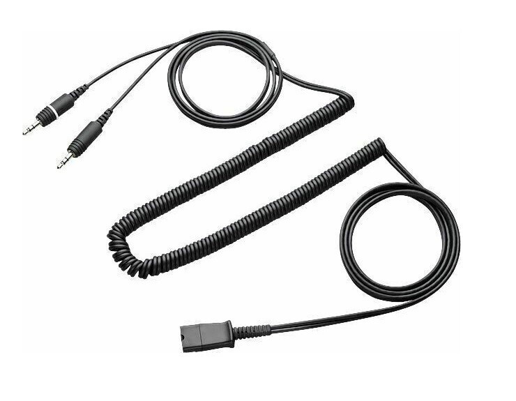 Plantronics 28959-01 ProShare QD to 3.5mm Dual PC Stereo Cable | eBay