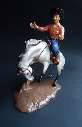 * Hagen Renaker Miniature Ceramic Cowboy Figurine Bucking Bronco | eBay