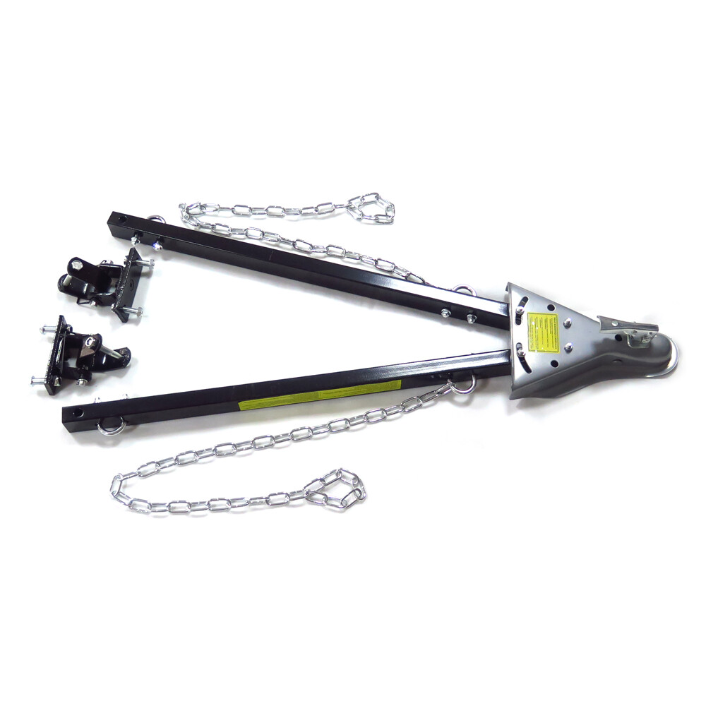 Adjustable Tow Towing Bar Bumper Mount 5000lb w/Chains RV Car Truck ...